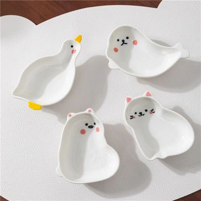 Style Ceramic tiny Plate Creativity Home Restaurant Soy Sauc