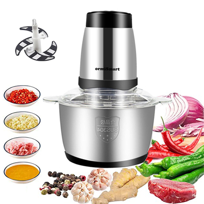 2Speeds 304Stainless Steel Electric Chopper Meat Grinder Min