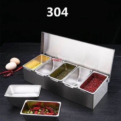 High quality 304 Stainless Steel Seasoning Box Hotel Restaur