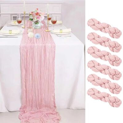 SemiSheer Gauze Table Runner Cheesecloth Table Setting Dinin