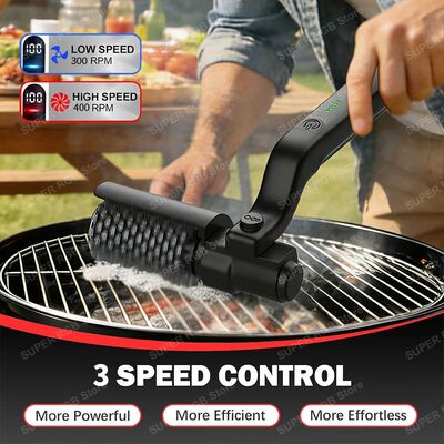 Electric Grill Cleaning Brush Rotary BBQ Cleaner Tool 3-Spee