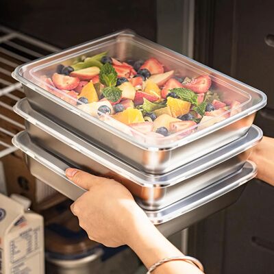 3pcs Stainless Steel Food Containers & Lunch Box, Leakproof