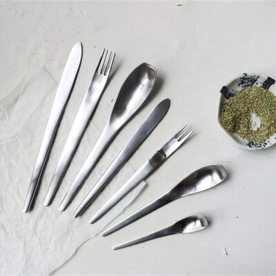 304 Forged Stainless Steel Knife Fork And Spoon Hotel Meal W