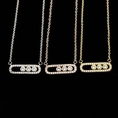 Arab Style Crystal Bead Pendant Necklace For Women Dainty We