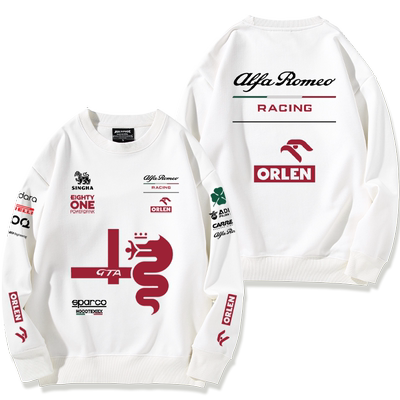 阿尔法罗密欧车队服f1赛车alfaromeo圆领卫衣男女秋冬百搭上衣服