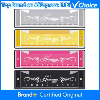 IRIN 10 Hole Harmonica Colorful C Key Harmonica Woodwind Ins