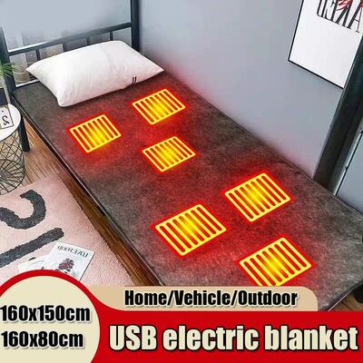 5V USB Electric Blankets Mat Winter Body Warmer Mattress The