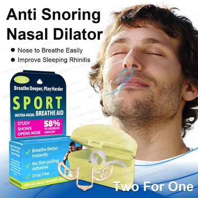 Nose Dilator Nasal Silicone Nose Clip Anti Snoring Easy Brea