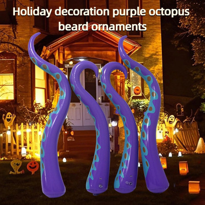 Halloween Inflatable Octopus Whiskers Indoor And Outdoor Orn