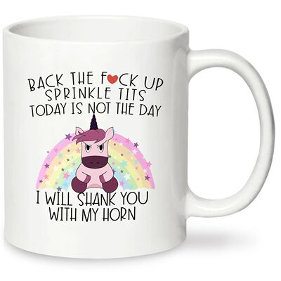 1pc, Funny Mimacorn Coffee Mug, 11oz Frosted Glass Cups, Ins