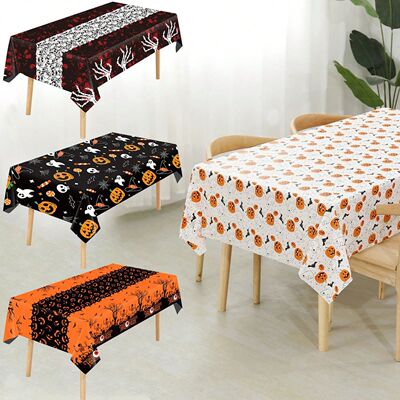 Halloween Terror Pumpkin Ghost Decoration Tablecloths,for Ha