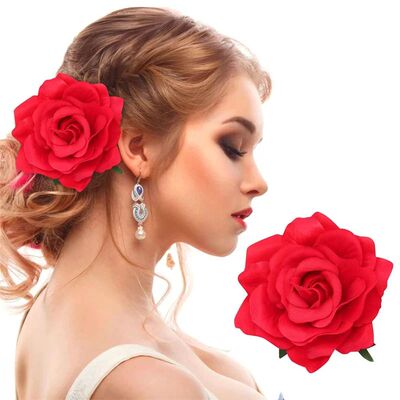 Flamenco Flowers For Hair DIY Headdress For Bridal Flocking