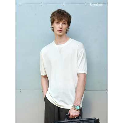 “越简单越好看” 螺纹针织短袖三色 | Kernhafen柯恩哈芬