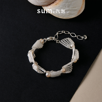 SUM汽泡 天使羽翼系列 原创设计款淡水珍珠项链精致温柔气质新品
