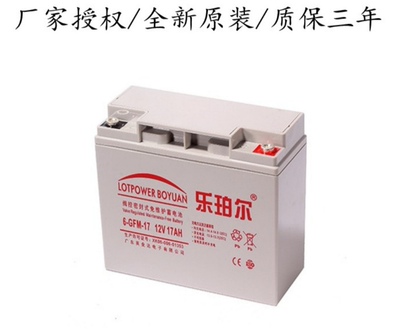 乐珀尔蓄电池LP17-12/6GFM-17EPS配电柜/消防照明/UPS电源12V17AH
