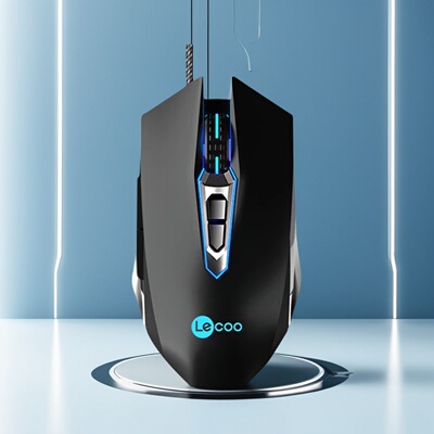 原装正品来酷MS107有线鼠标电竞游戏家用商务办公网吧吃鸡