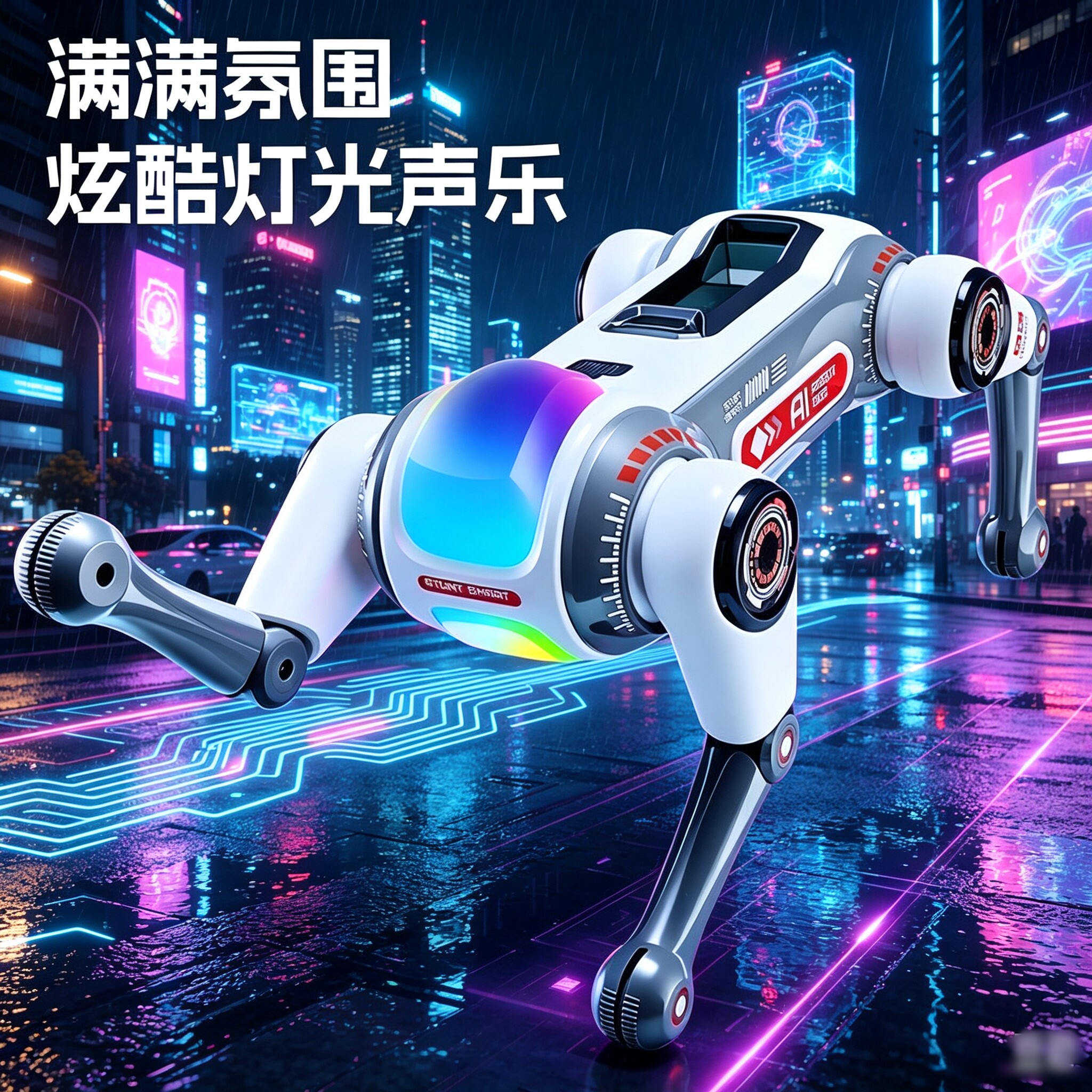 智能AI机器狗翻转跳舞动作语音对话儿童智能玩具男孩女孩送礼礼物