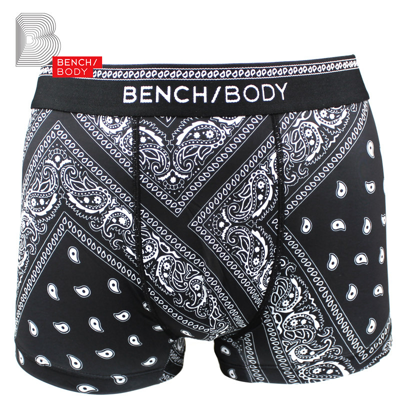 BENCH/BODY/奔趣2025秋新款内裤中腰印花个性涤纶平角内裤BXF0171