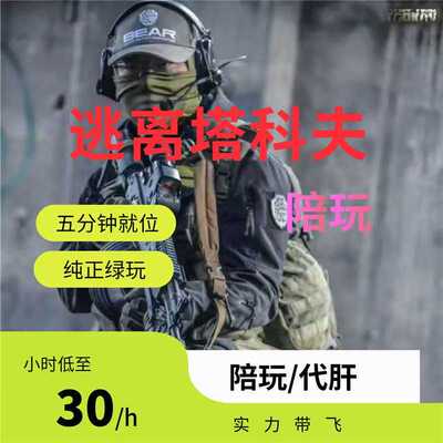 逃离塔科夫PVE、陪代保竞技场保镖熟图3X4向导打金可代练
