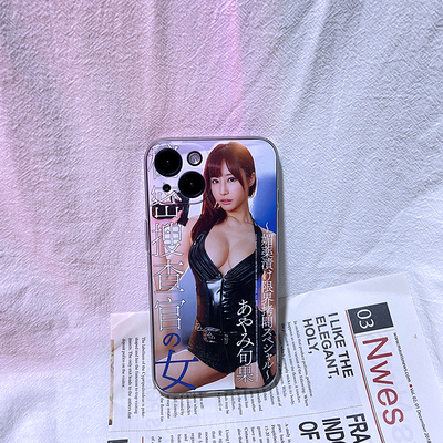 原创适用苹果16promax彩美旬果手机壳性感美女iPhone15小众全包软壳14清纯个性13搜查官12日本老师11明星周边
