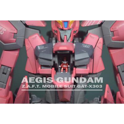 万代高达MG 1/100 GAT-X303 Aegis Gundam 圣盾高达 代工完成品