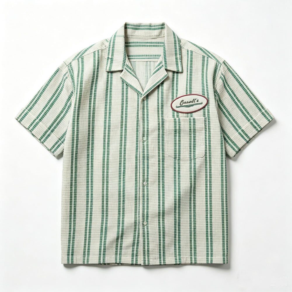 电影服装OBSESSION痴迷同款短袖衬衫乐器店工作服衣服cos周边T恤