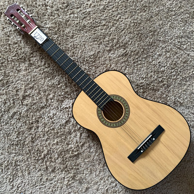 库存 全椴木古典吉他合板39英寸原木色 库存微瑕 入门级特价清仓