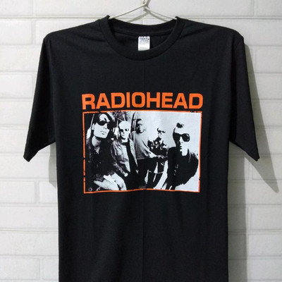 Radiohead T Shirt欧美摇滚乐队电台司令纯棉情侣短袖T恤男女上衣