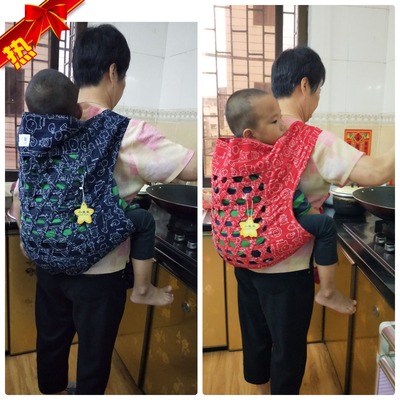 广东传统四爪绑扎婆婆双层背带