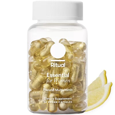 美国Ritual 产前备孕复合维生素叶酸胆碱钙铁胎儿大脑发育DHA60粒