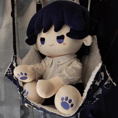 棉花娃娃吊床香蕉睡袋睡床玩具男女过家家10cm棉花床单提篮精致