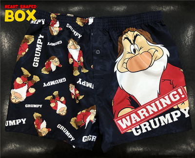 白雪公主小矮人卡通睡裤短裤家居裤孖烟通四角裤孖烟通