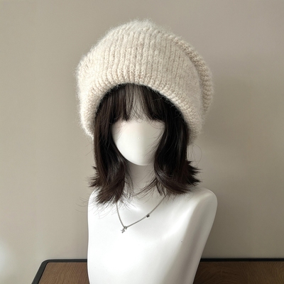 短发戴也很好看针织毛线帽显脸小大头围针织帽防寒女冬天2025新款