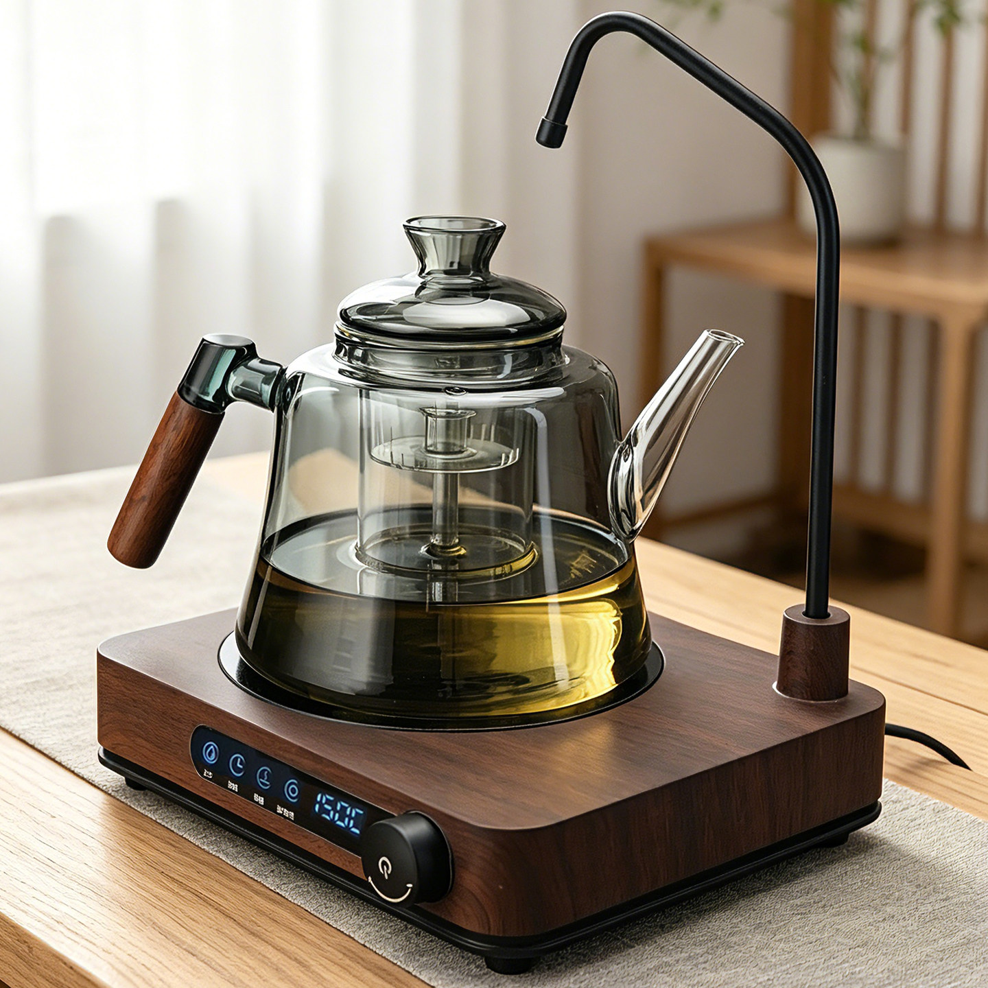 玻璃煮茶壶电陶炉套装大容量茶水分离自动上水一体式烧水壶