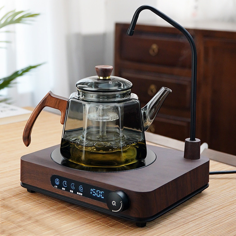全度耐热玻璃煮茶壶自动上水电陶炉烧水壶围炉煮茶八宝壶套装