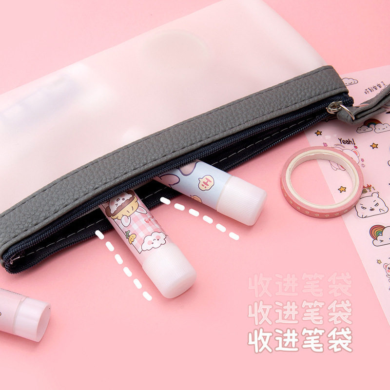 固体胶胶棒办公学生固体胶用品文具商务可爱文化创意透明卡通