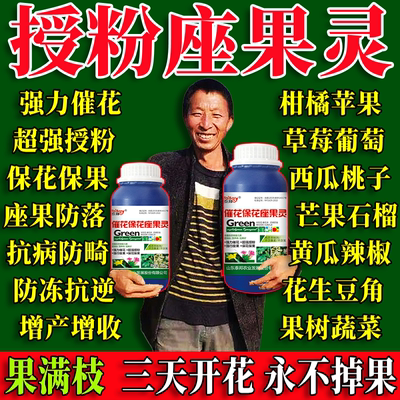 进口促花催花精催花座果灵果树授粉药瓜果蔬菜保花保果防落叶面肥