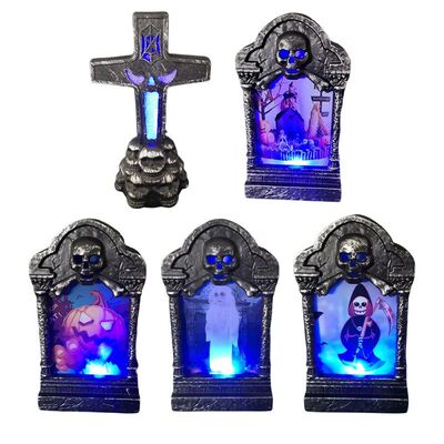 Halloween Tombstone Decorations LED Light Up for Halloween P