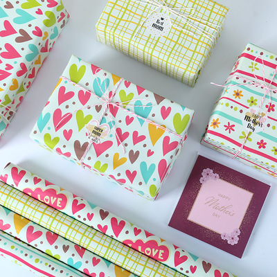 Wrapping Paper Wedding Green Decoration Gift Wrap Artware