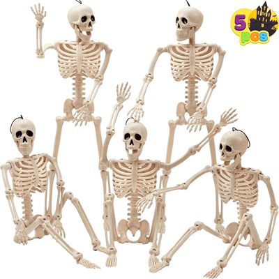 5pcs Halloween Skeleton Decorations, 16 inches, Photobooth P