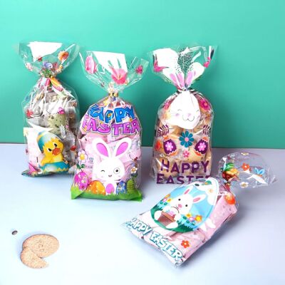 20pcs Easter Day Candy Bag Rabbit Chick Colorful Egg Carrot