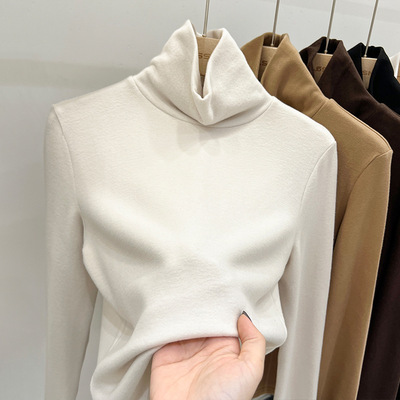 Women winter top turtleneck fashion shirt sweater ladies2023