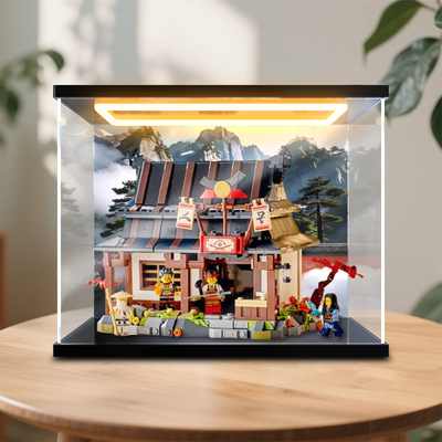 川帝适用71858四武器铁匠铺 15周年纪念款积木亚克力展示盒