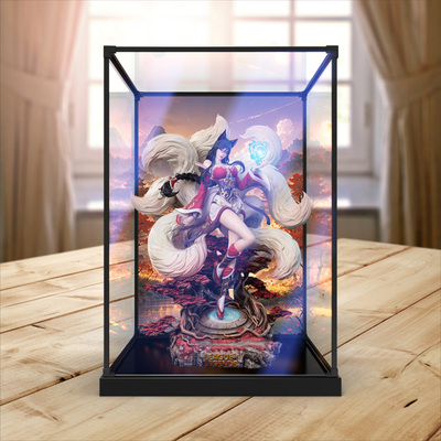 合金框架展示盒适用英雄联盟集美殿堂联名款九尾妖狐阿狸防尘罩