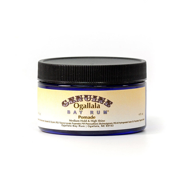 Ogallala-奥加拉月桂朗姆Pomade男士中等定型高光泽造型发泥发蜡