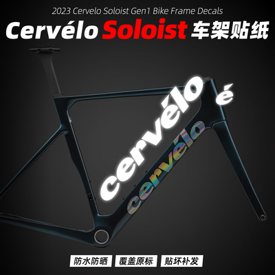 大鹅Soloist1代公路车架贴纸