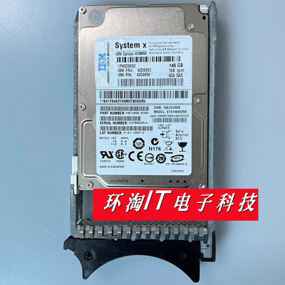 IBM原装42D0652 42D0653 146GB 15K SAS 2.5 X3850M2 X3950M2硬盘