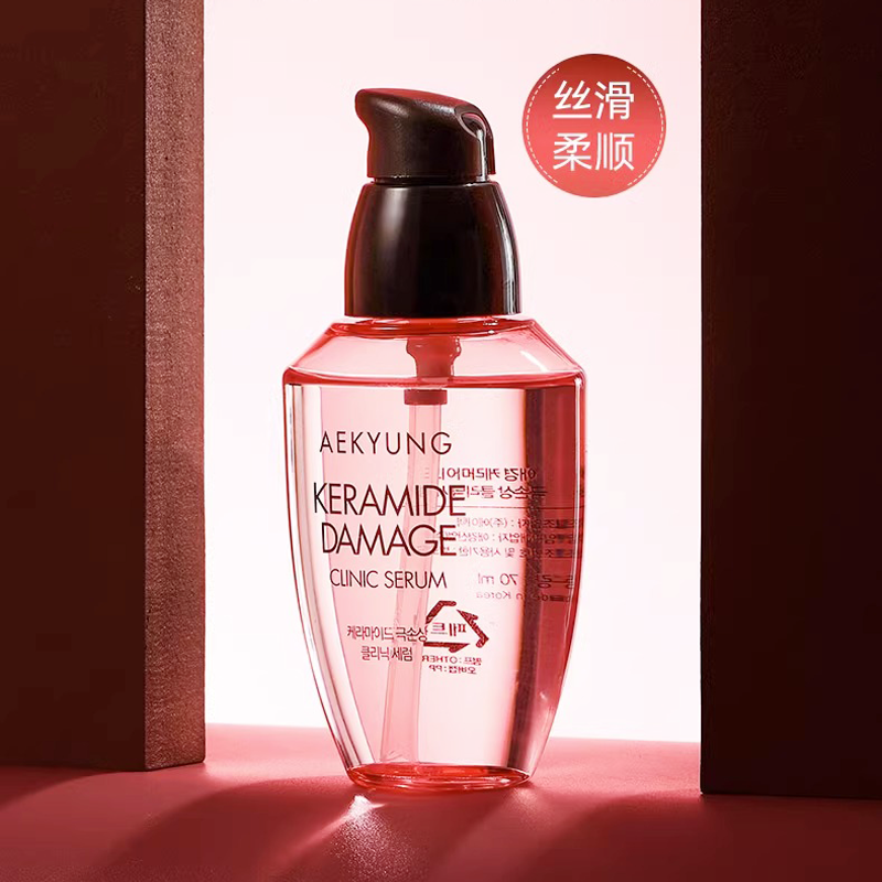 韩国aekyung爱敬护发精油改善干枯防毛躁柔顺发膜烫染受损修复_虎窝淘