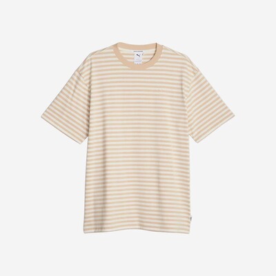 PUMA/彪马 男女同款情侣学院条纹宽松短袖T恤MMQ SERVICE 620839