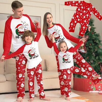 Christmas Family Matching Outfits Pajamas Clothing Sets  Car